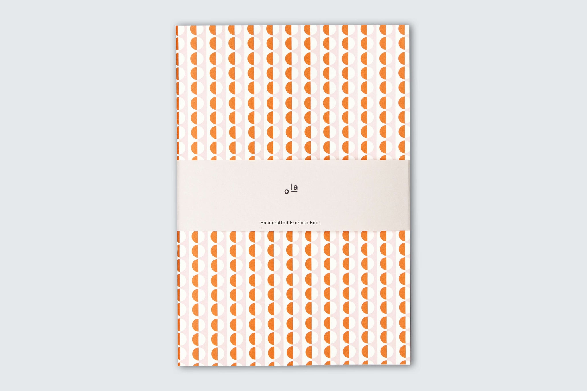 B5 Handcrafted Exercise Book | Sophie Print | Pink/Orange | Plain Page