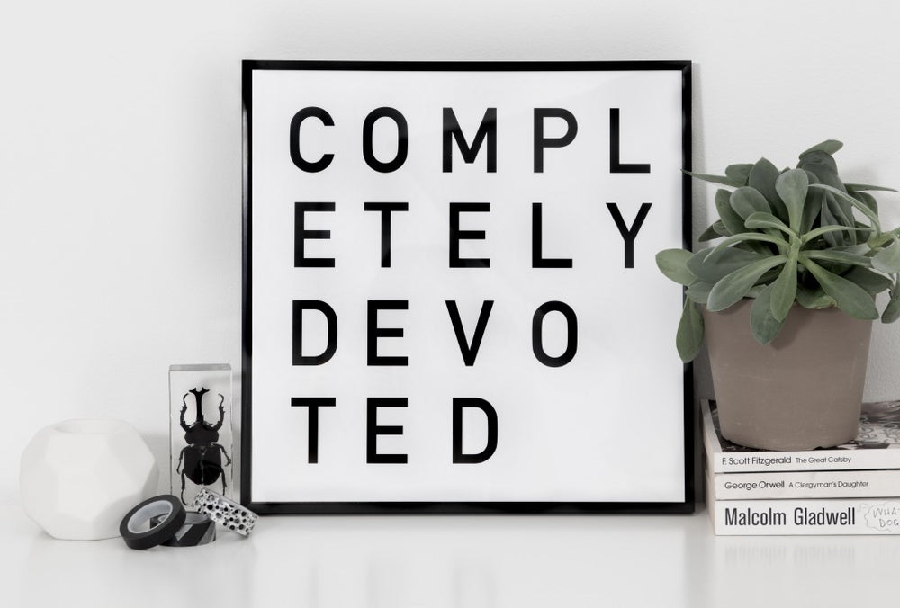 Completely Devoted print 50x50cm Unframed by SOOuK
